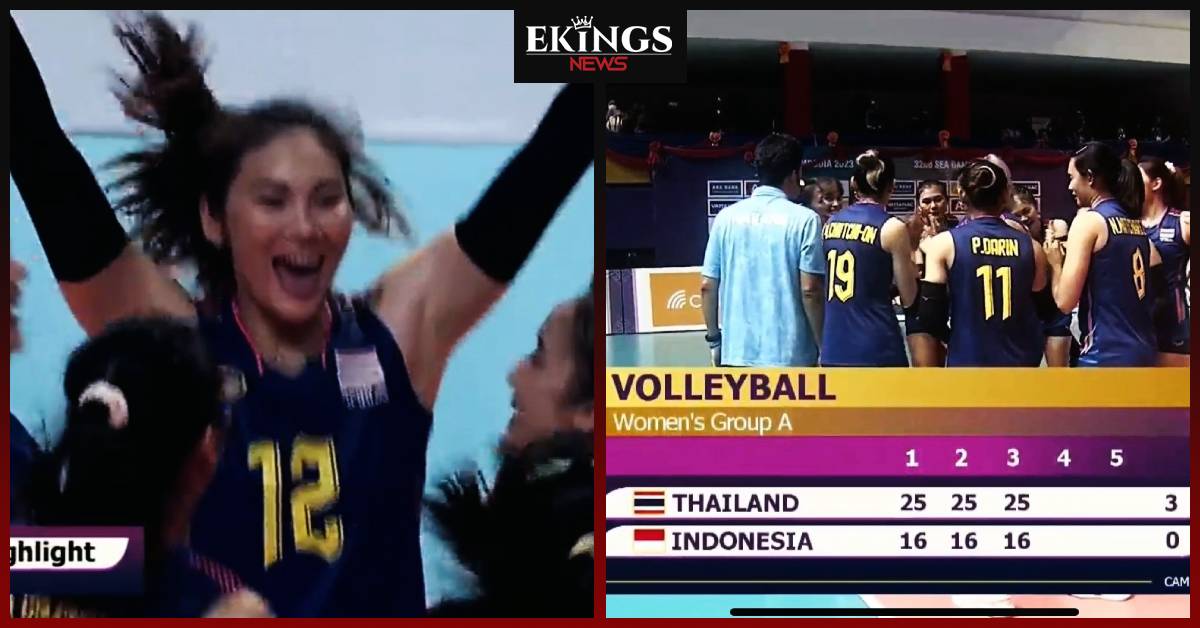 เปิดสวย!วอลเลย์บอลหญิงประเดิมซีเกมส์ตบอินโดนีเซียสกอร์เดียวกัน 3 เซตรวด - EKings News