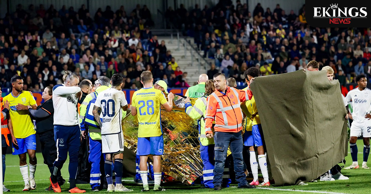 อาแจ็กซ์ แข่งขันไม่จบอีกครั้ง หลังนายด่านคู่แข่งบาดเจ็บสาหัสช่วงท้ายเเกม - EKings News