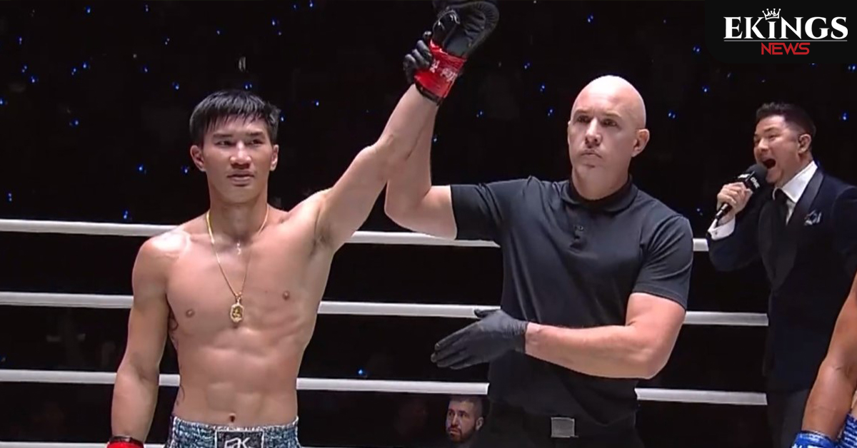 'ตะวันฉาย' เฉือนแต้ม โจ ณัฐวุฒิ คิกบ็อกซิ่งศึก ONE Fight Night 15 - EKings News