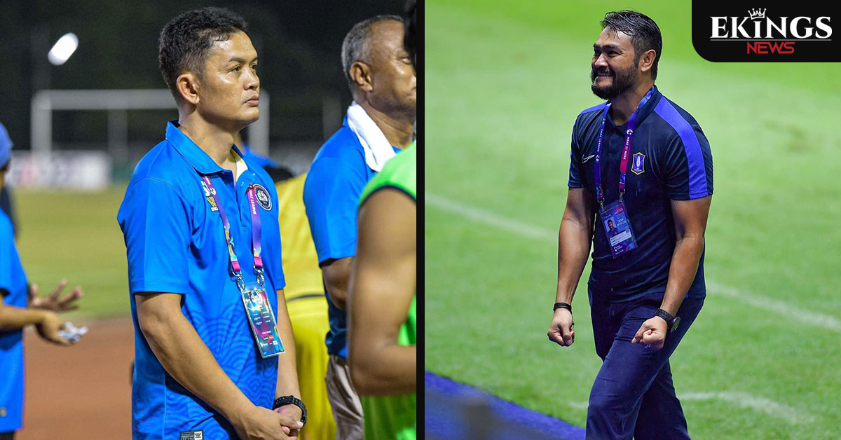 แฟนบอลกรี๊ด! สองโค้ชขวัญใจโซเชียลดวลฝีมือ โค้ชโจ้ VS โค้ชธง บอลถ้วยรีโว่ คัพ รอบ 32 ทีม - EKings ...